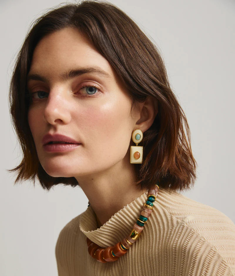 Ethereal Pool Earrings Citrus – Penelope T